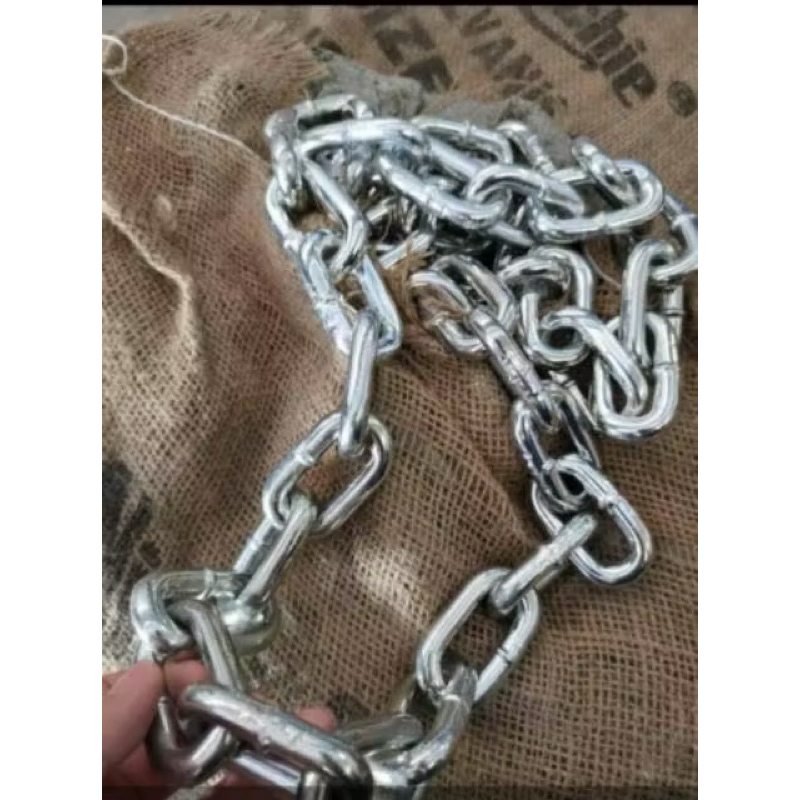 Jual RANTAI BESI GALVANIS 1/8-3/16-3/8-1/4-5/16-1/2-3/4-5/8MM (45kg ...