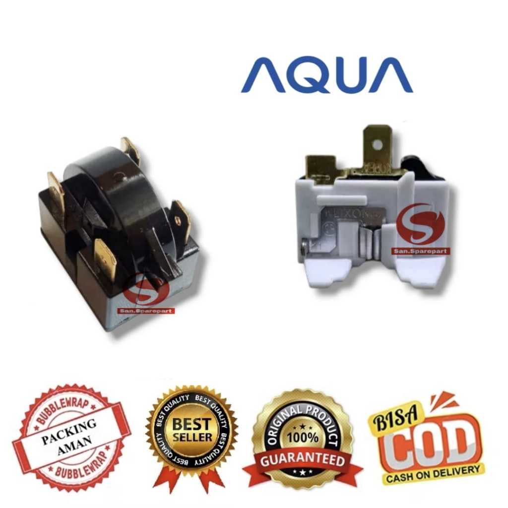 Jual AQUA Relay 4 Pin + Ptc Overload Kulkas 1 pintu / 2 pintu | Shopee ...