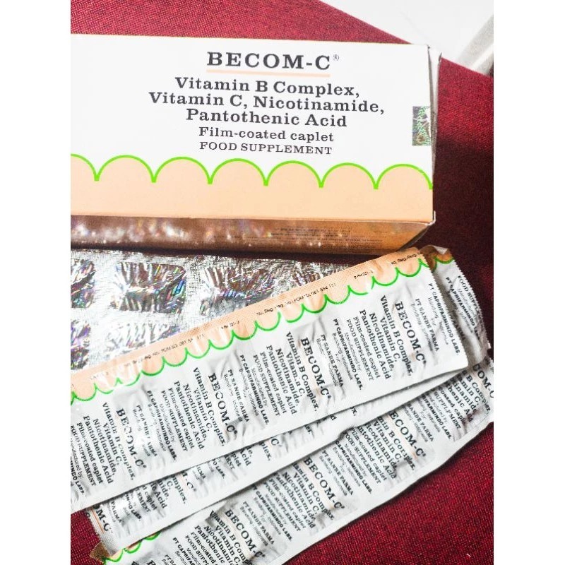 Jual BECOM C PER STRIP ISI 10 TABLET - VITAMIN LENGKAP ISI KOMPLIT JAGA ...