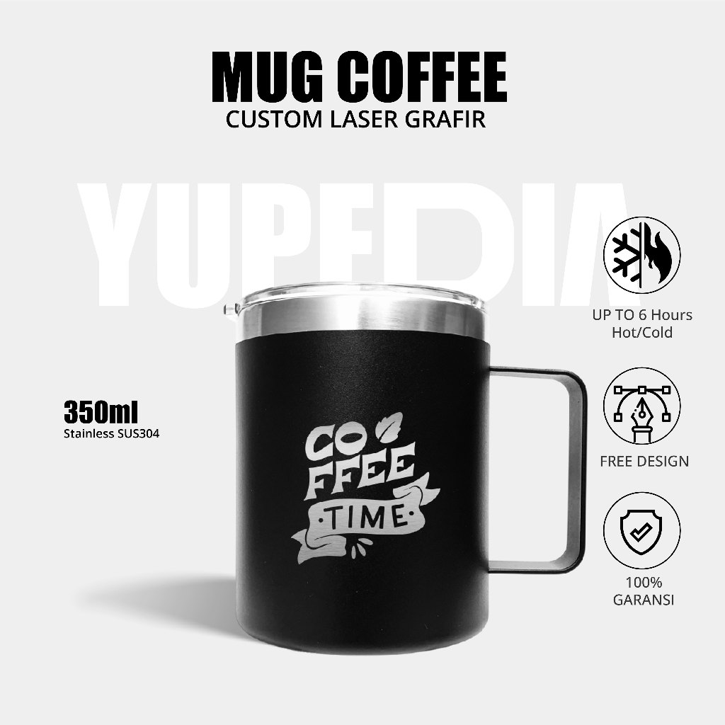 Jual Mug Coffee Cangkir Custom Cetak Laser Grafir Souvenir/Promosi ...