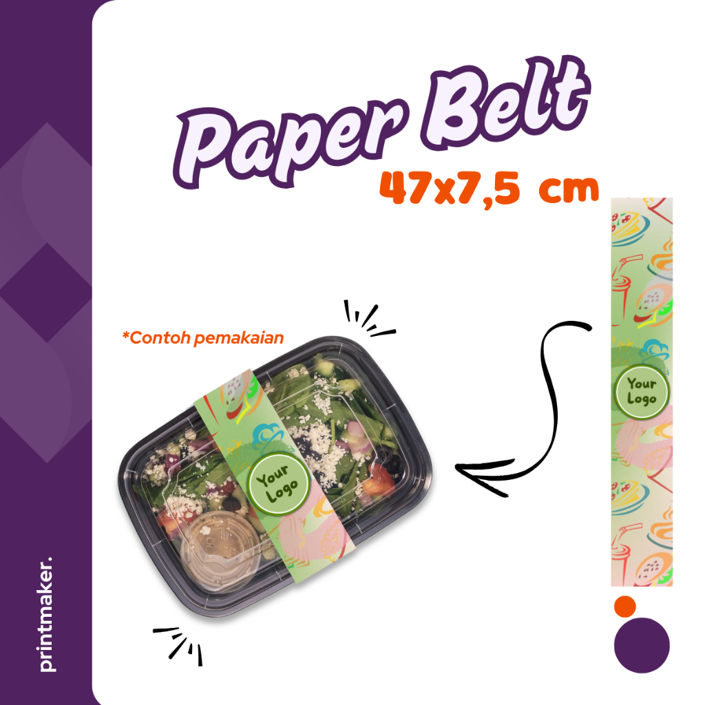 Jual Paper Belt / Sleeve | Sabuk Kertas | Uk 47x7,5 cm | Bisa Custom ...