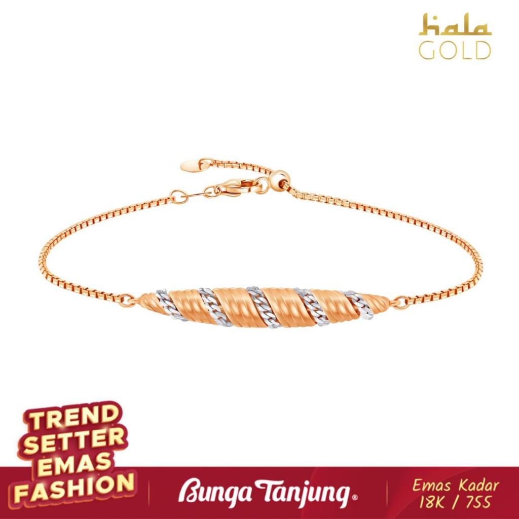 Jual GELANG FATHIRA - HALA GOLD - EMAS 18K - BUNGA TANJUNG GOLD ...