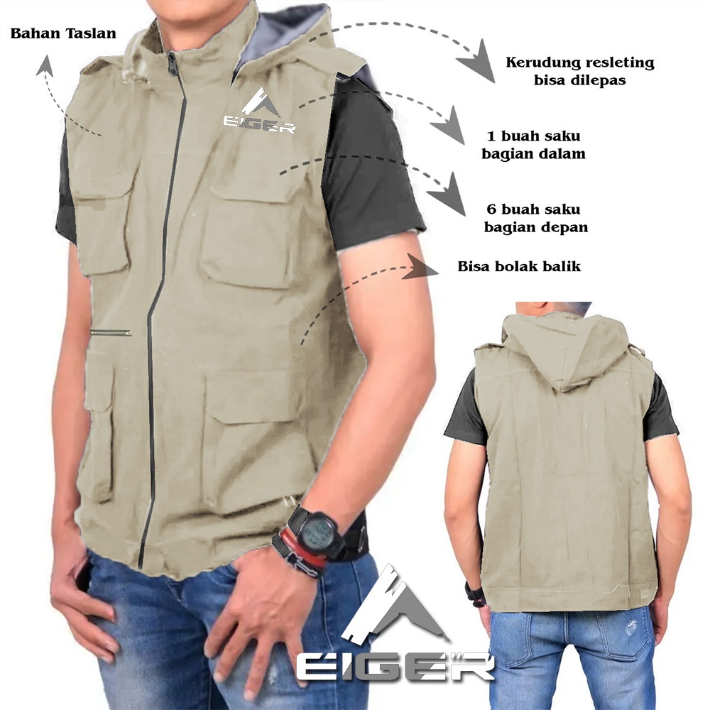Jual JAKET EIGER ROMPI KANTONG / JAKET ROMPI KANTONG KEREN / JAKET ...