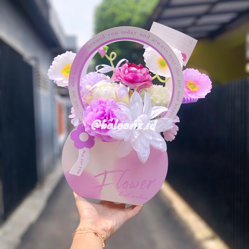 Jual (BACA DESKRIPSI) FLOWERS BAG/FLOWER BOX/BLOOM BOX/BUKET BUNGA/TAS ...