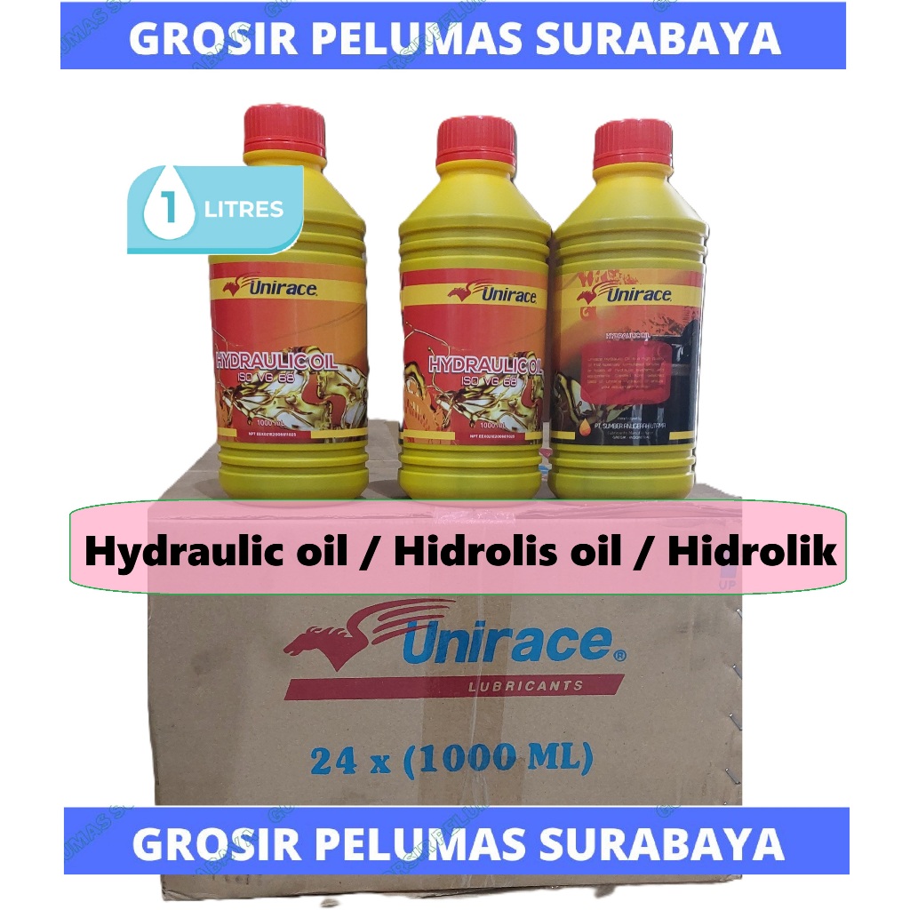 Jual MURAH ORIGINAL ber SNI Unirace Hydraulic Oil 68 hydro ISO VG SAE ...