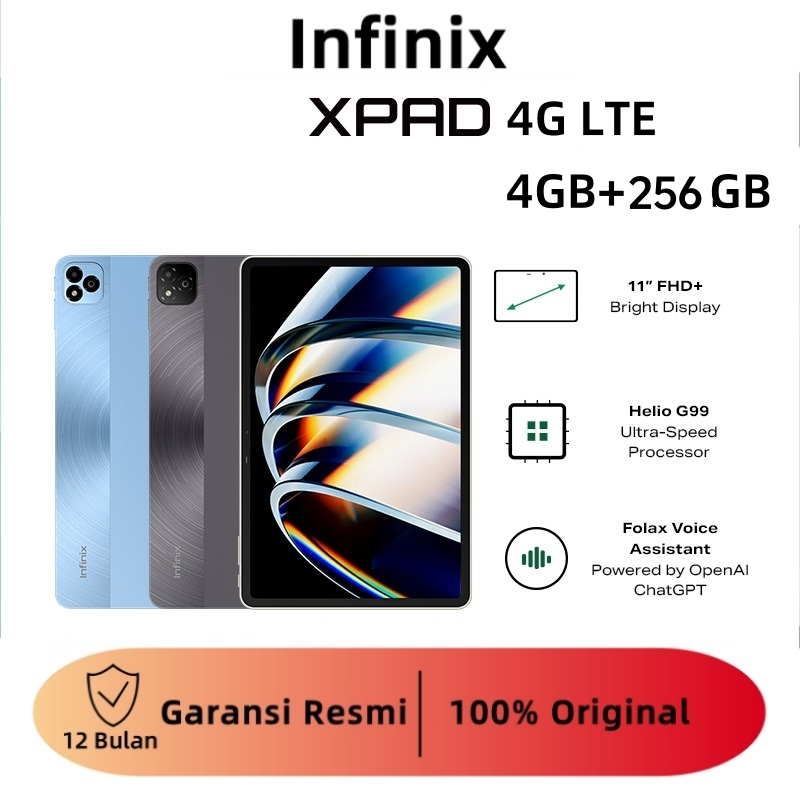Jual Infinix XPad 4/256GB 4G LTE - Mediatek Helio G99 - 11" 90Hz FHD+ ...