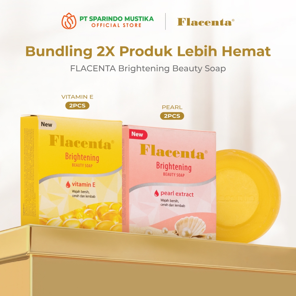 Jual FLACENTA Brightening Beauty Soap 80gr x 2 pcs | Shopee Indonesia
