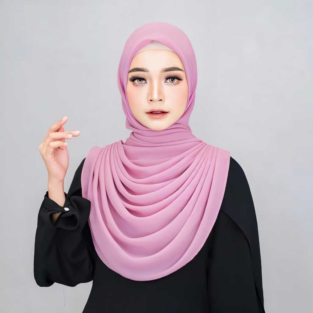Jual Drapery Instan Hijab Set Pashmina Malaysia/Hijab Depan Ter-pisah ...
