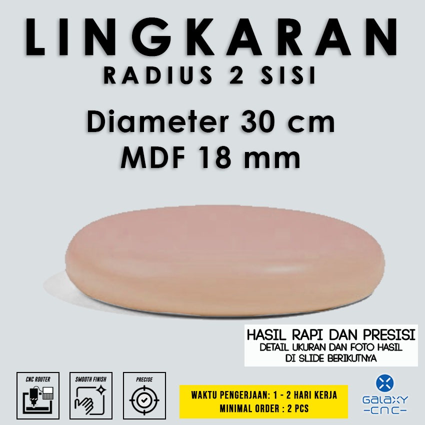 Jual Lingkaran 30 cm radius 2 sisi - MDF 18 mm | Shopee Indonesia