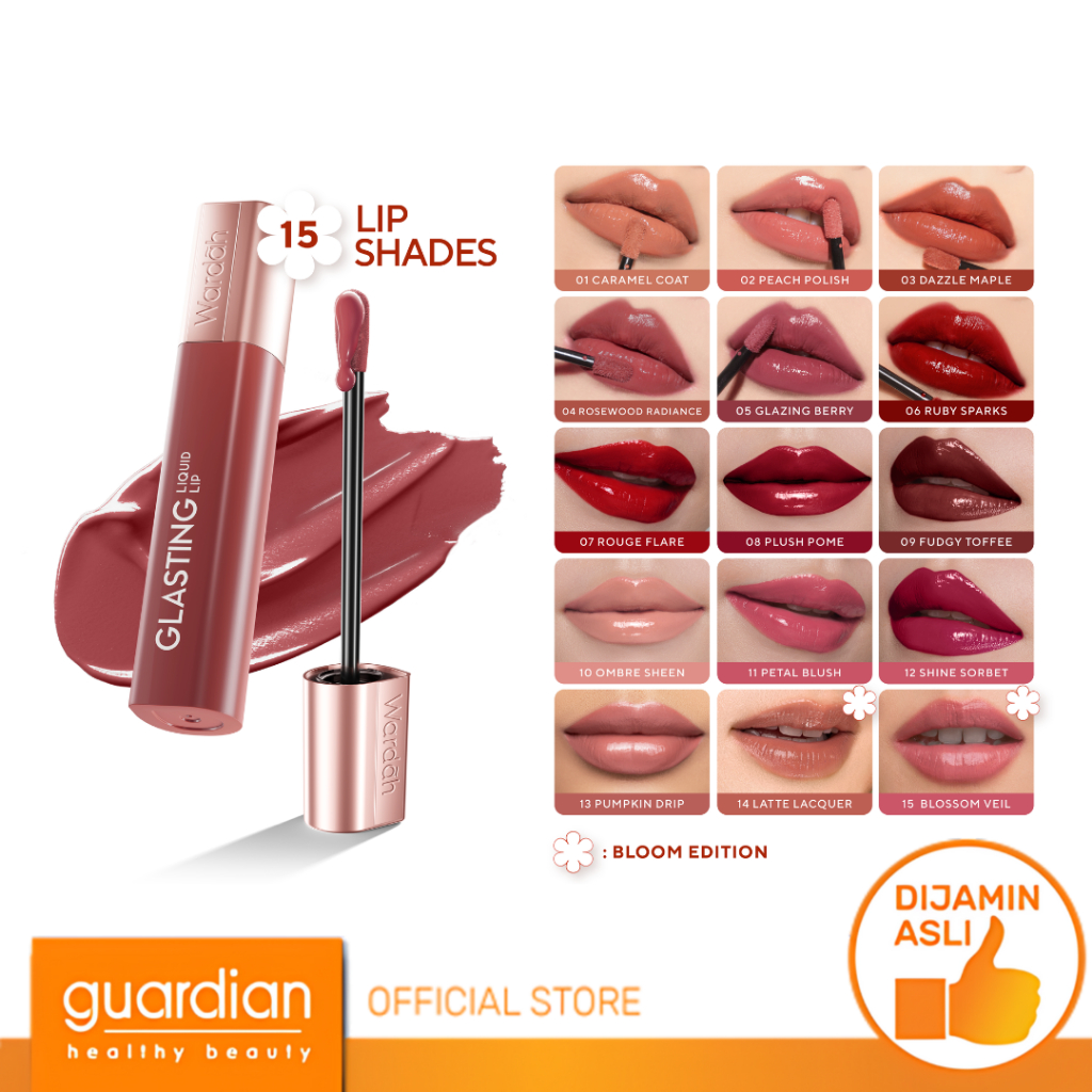 Jual Wardah Glasting Liquid Lip 3.5 g - Hi-Pigmented Glass Color ...