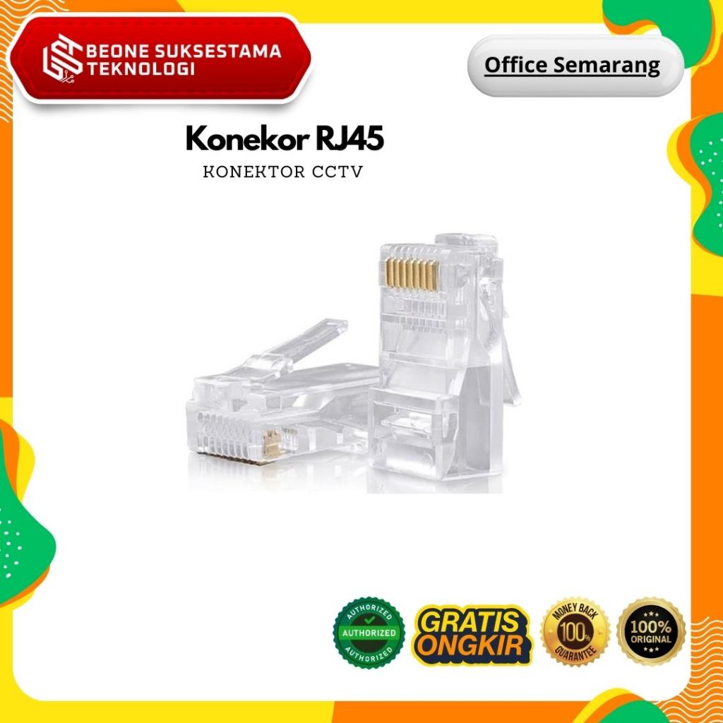 Jual 1 SET KONEKTOR RJ45 COMMSCOPE DAN JASA CRIMPING | Shopee Indonesia
