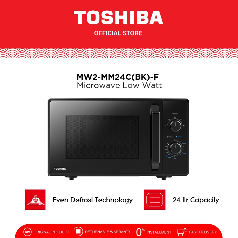 Jual Toshiba Microwave MW2-MM24C(BK)-F Low Watt 450W Kapasitas 24L ...