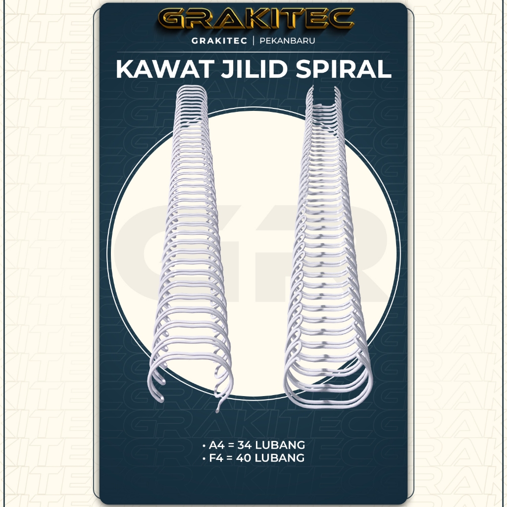 Jual Ring Kawat Spiral Jilid Spiral A4 3:1 / 34 lubang | Shopee Indonesia