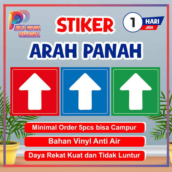 Jual stiker arah panah sticker arah panah vynl anti air | Shopee Indonesia