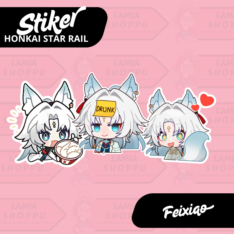 Jual Stiker Feixiao HSR | Sticker Feixiao Honkai Star Rail | Merch ...
