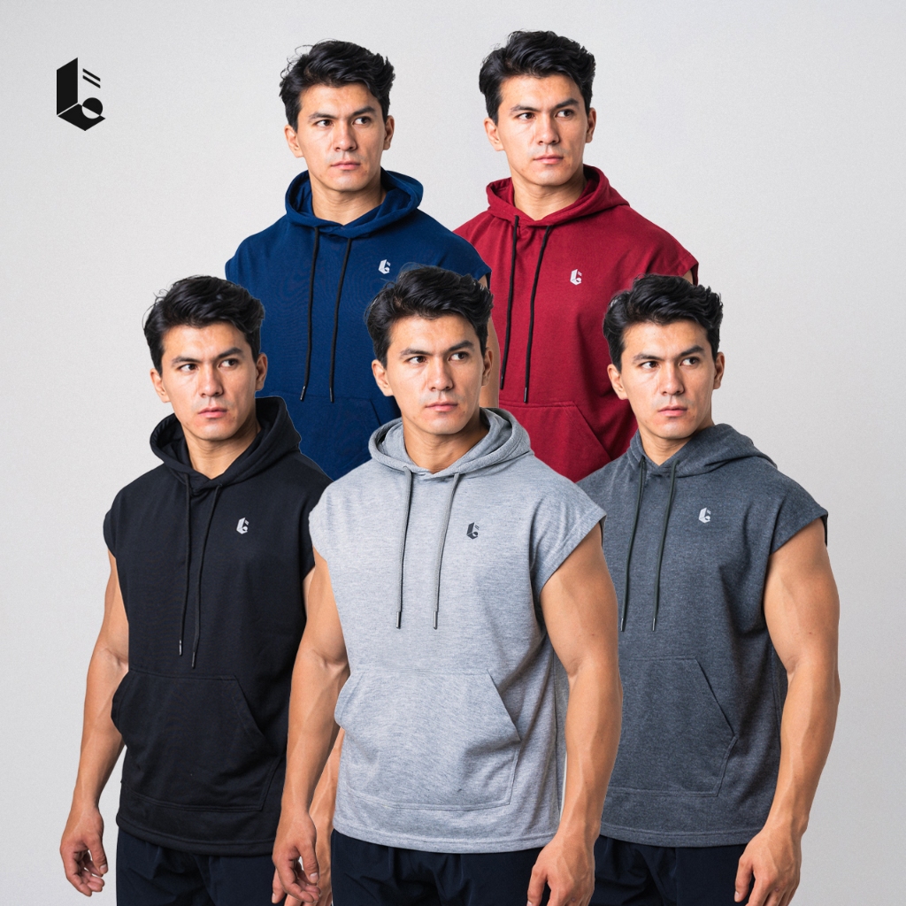 Jual Lockerwear Hoodie Singlet Sport Sleeveless Olahraga Pria Gym ...