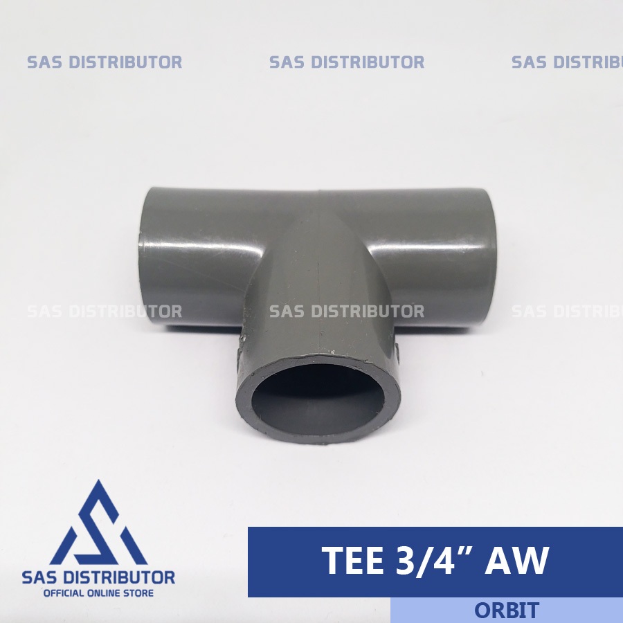 Jual TEE 3/4" inch PVC Orbit / Tee 3/4" inch AW / Leter T 3/4" in PVC / Sambungan Pipa T / Tee 0 ...