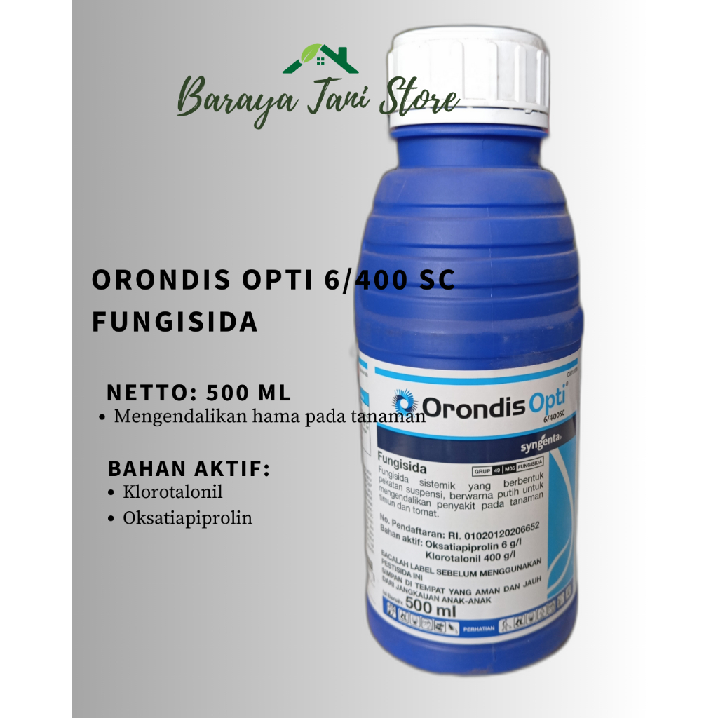 Jual FUNGISIDA ORONDIS OPTI 6/400 SC 500 ML MENGENDALIKAN PENYAKIT PADA ...