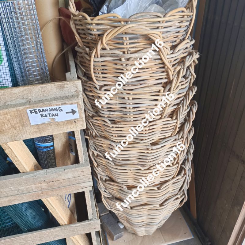 Jual Keranjang Pasir Batu Asli Rotan untuk Angkat Pasir Batu Bangunan ...
