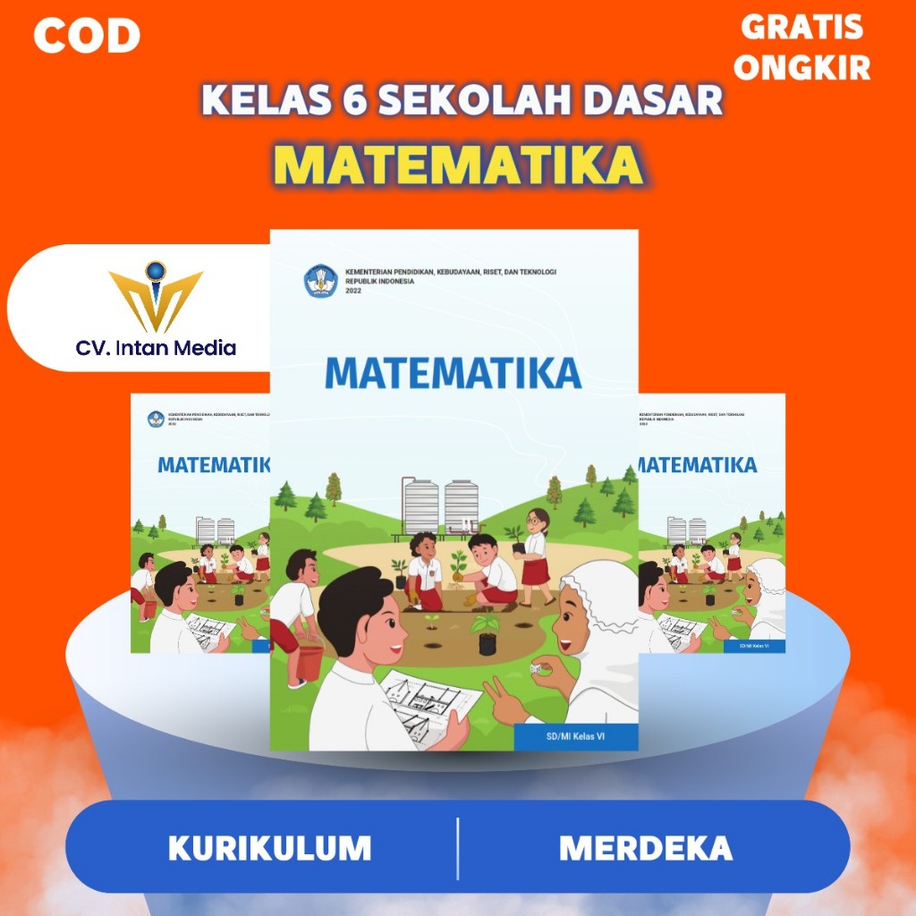 Jual Buku Matematika kelas 6 sd/mi kurikulum merdeka | Shopee Indonesia