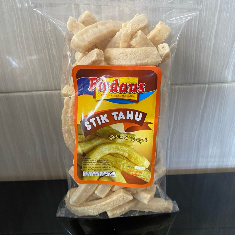 Jual krupuk stik tahu merk FIRDAUS renyah enak gurih murah 100gr ...