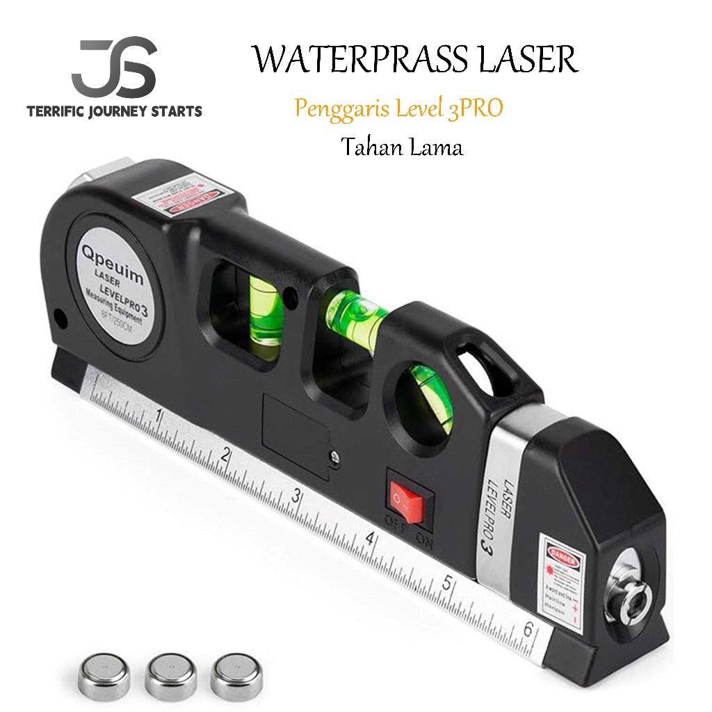 Jual Waterpass Fixit Level Pro 3 Penggaris Laser Waterpass Meteran ...