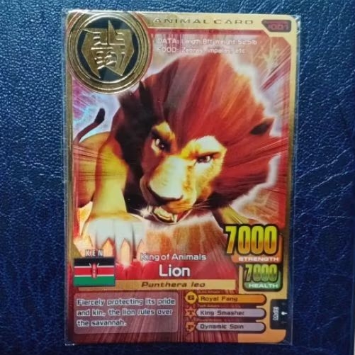 Jual kartu animal kaiser plus lion version 1 gold rare original ...