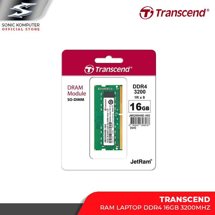 Jual Transcend RAM Laptop DDR4 3200 Mhz 16GB Sodimm | Shopee Indonesia