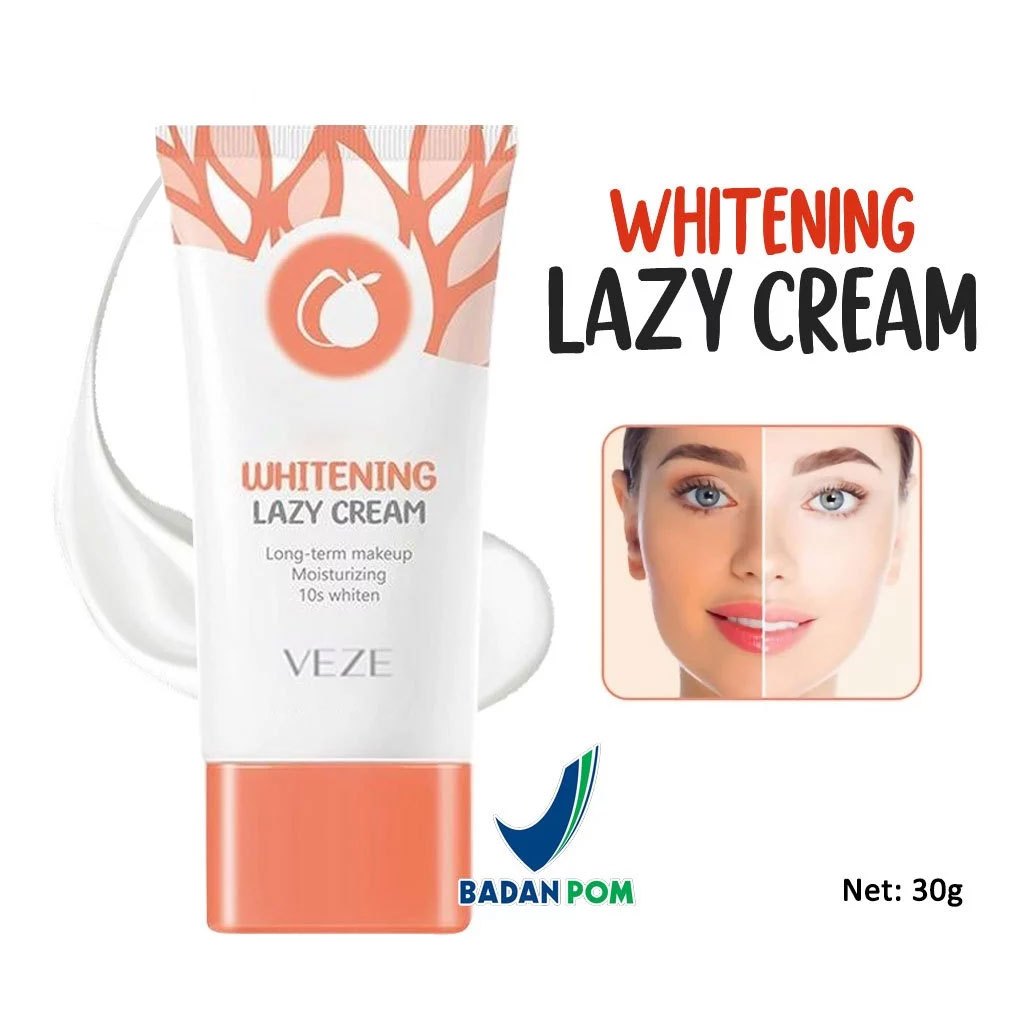 Jual Whitening Lazy Cream VEZE Moisturizer Krim Siang Malam Pelembab ...