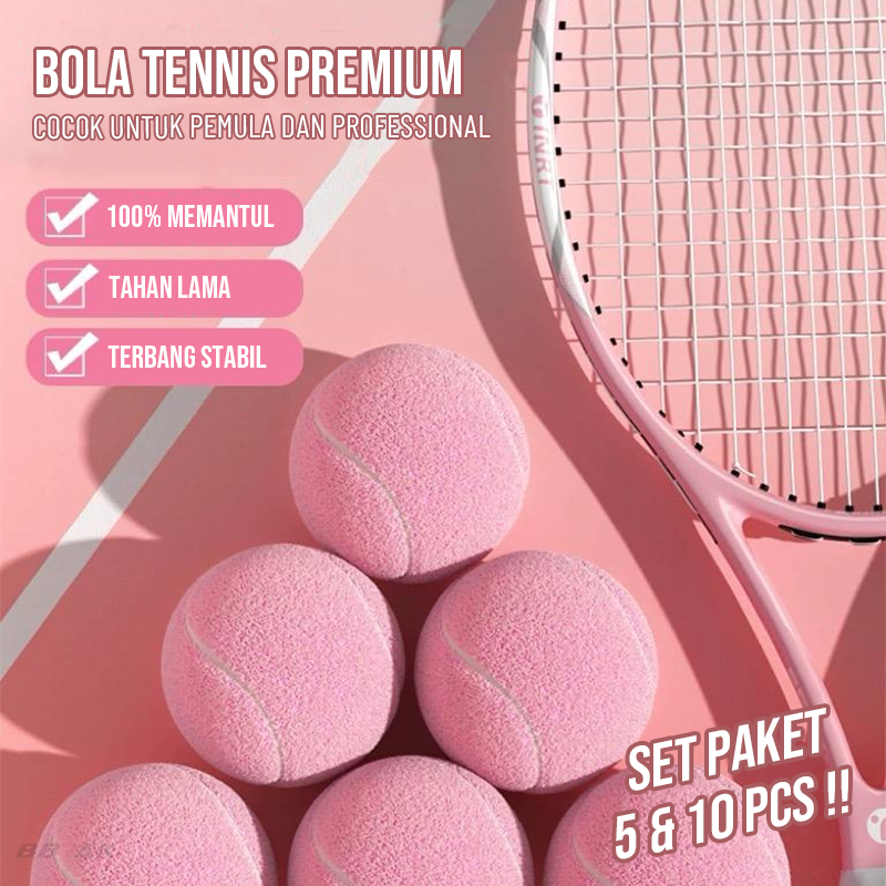 Jual BBAK SET 10 Bola Tennis Pink PREMIUM | Bola Tenis Ball Kualitas ...