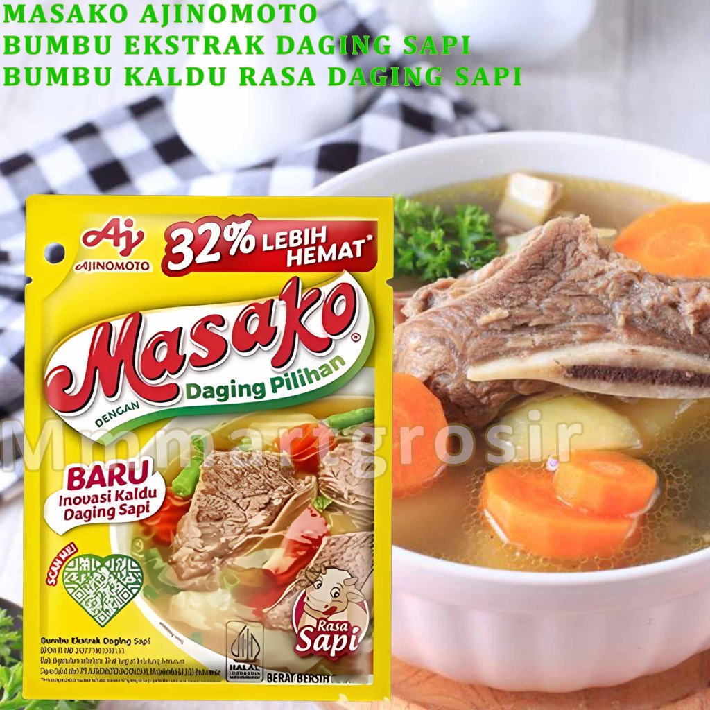 Jual Masako / Bumbu Ekstra Daging Sapi / Bumbu Kaldu Instan Rasa Sapi ...