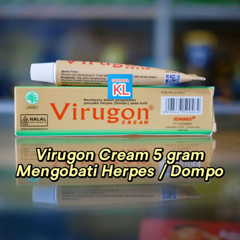 Jual Virugon Cream 5 gr - Salap Herpes (Dompo) | Shopee Indonesia