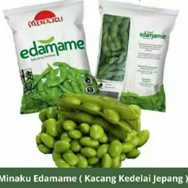 Jual Minaku Edamame Kacang Kedelai Frozen 500 gr | Camilan Sehat dan ...