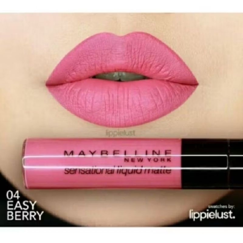 Jual Maybelline Color Sensational Lip Matte Cream SHADE 04. Easy Berry ...