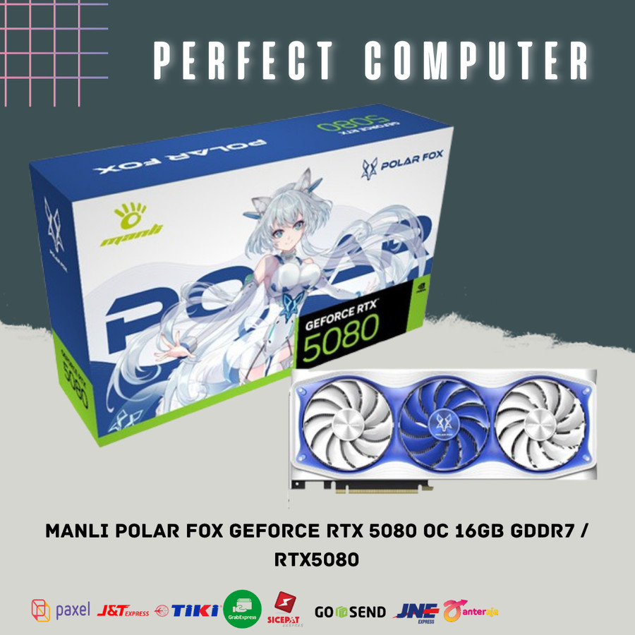 Jual VGA MANLI POLAR FOX GeForce RTX 5080 OC 16GB GDDR7 / RTX5080 ...