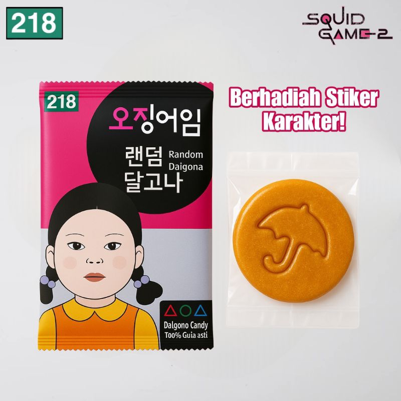 Jual Dalgona Candy Squid Game 1 set Berhadiah Stiker | Shopee Indonesia