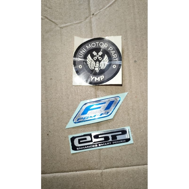 Jual paket lengkap/emblem logo esp plus pgm fi original | Shopee Indonesia