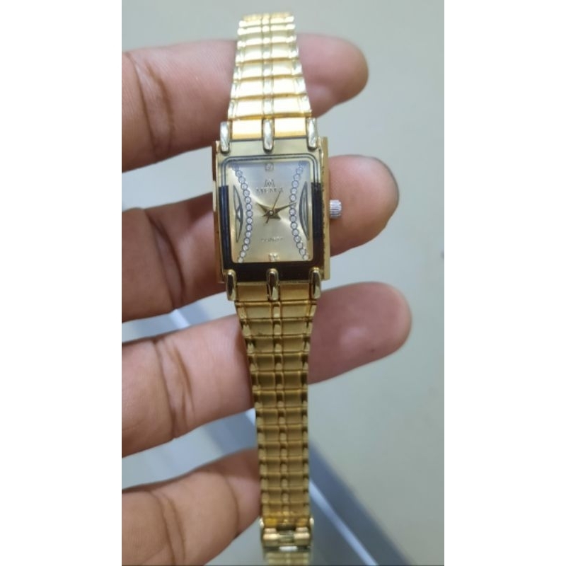 Jual Jam tangan wanita mema fulgold premium masih mulus murah | Shopee ...