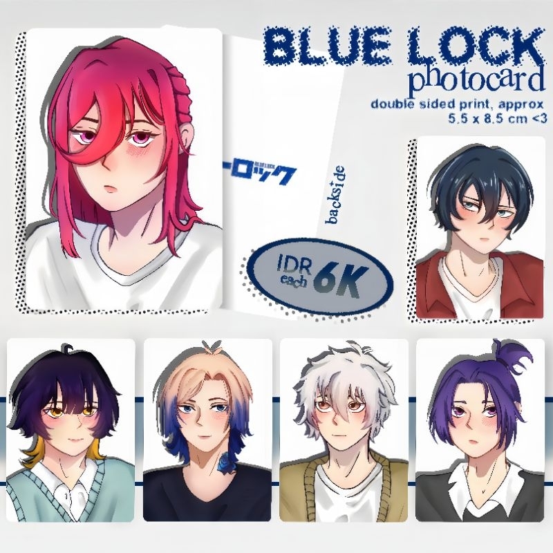 Jual BLUE LOCK | blue lock photocard by maries | Shopee Indonesia