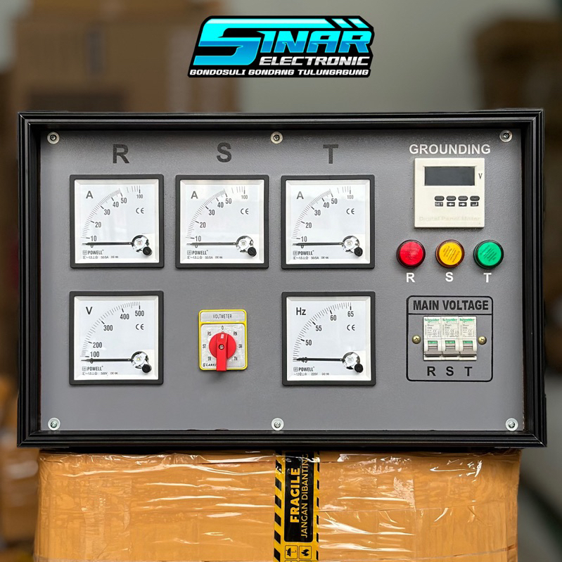 Jual PANEL GENSET 3PHASE 10-80KVA + GROUND METER PREMIUM | Shopee Indonesia