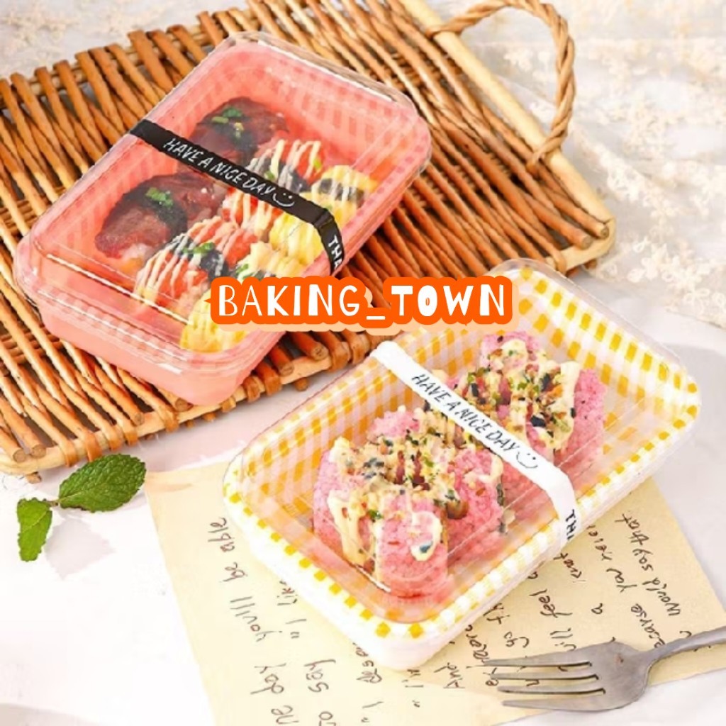 Jual 10pcs - 500ml korean deassert box cake kotak2 BESAR Premium kotak ...