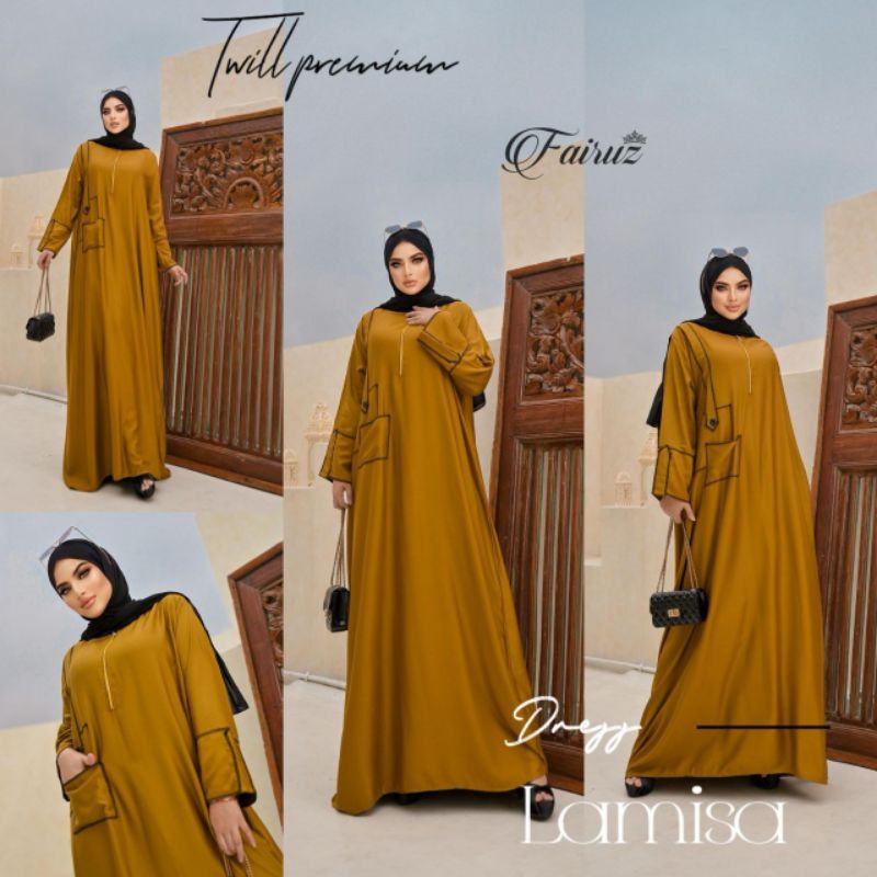 Jual Dress/daster arab terbaru premium lengan panjang bahan rayon twill ...
