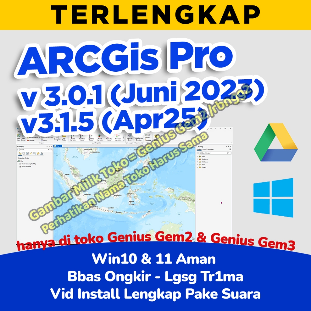 Jual ArcGis Pro 3.1.5 WIN Full version | Shopee Indonesia