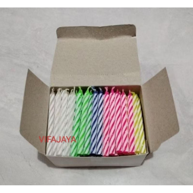Jual Lilin Ulir Spiral Strip isi 144 Pcs | Shopee Indonesia