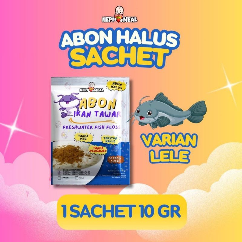 Jual Abon Halus Ikan Lele Hepimeal 10gr Cocok Untuk MPASI 6+ Bulan ...