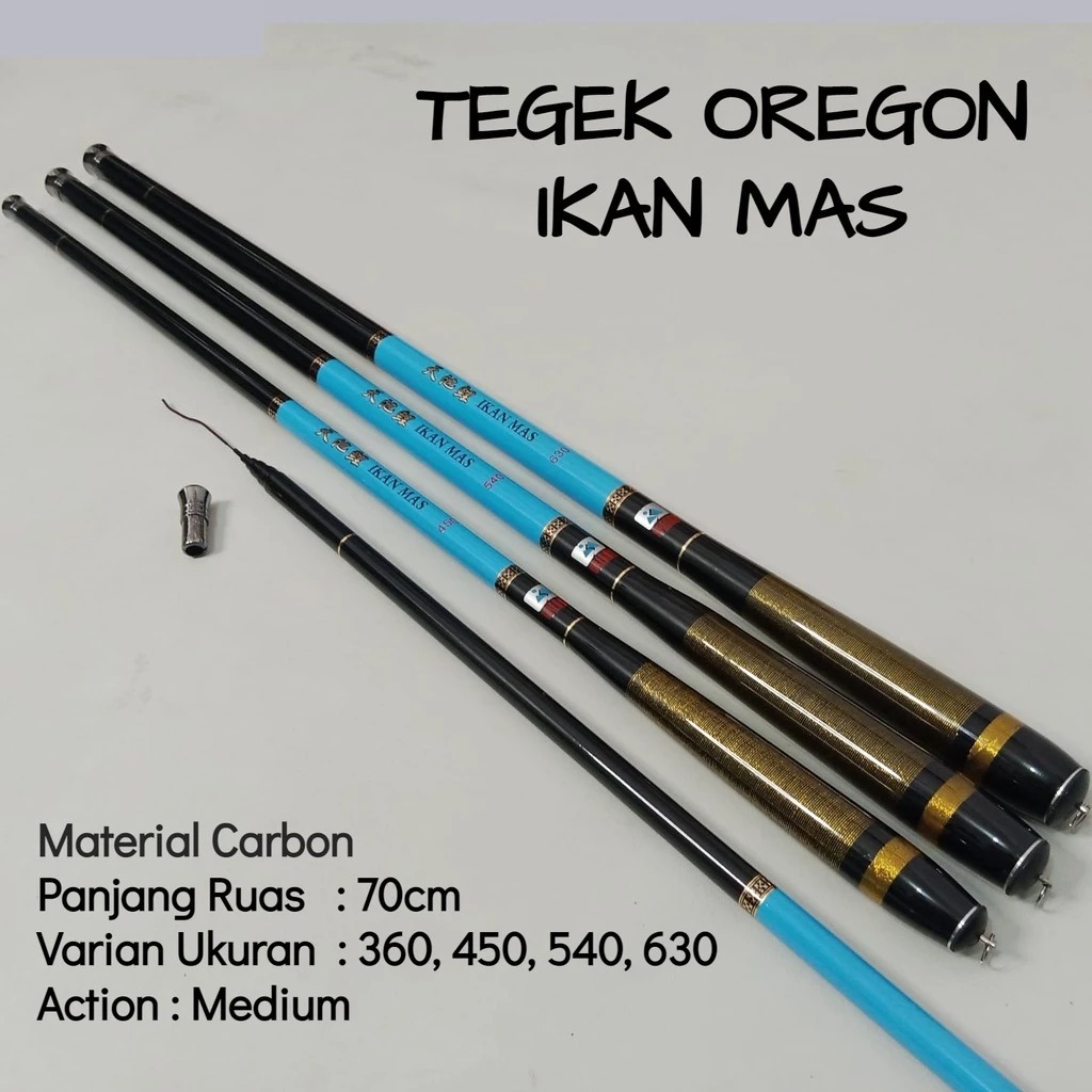 Jual Joran Tegek Ikan Mas Oregon 360 450 540 630 Action Medium Tangkai ...