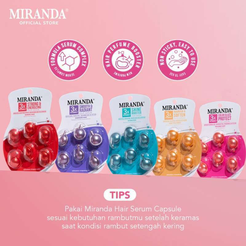 Jual Miranda Hair Serum isi 6 Kapsul | vitamin Rambut | Shopee Indonesia