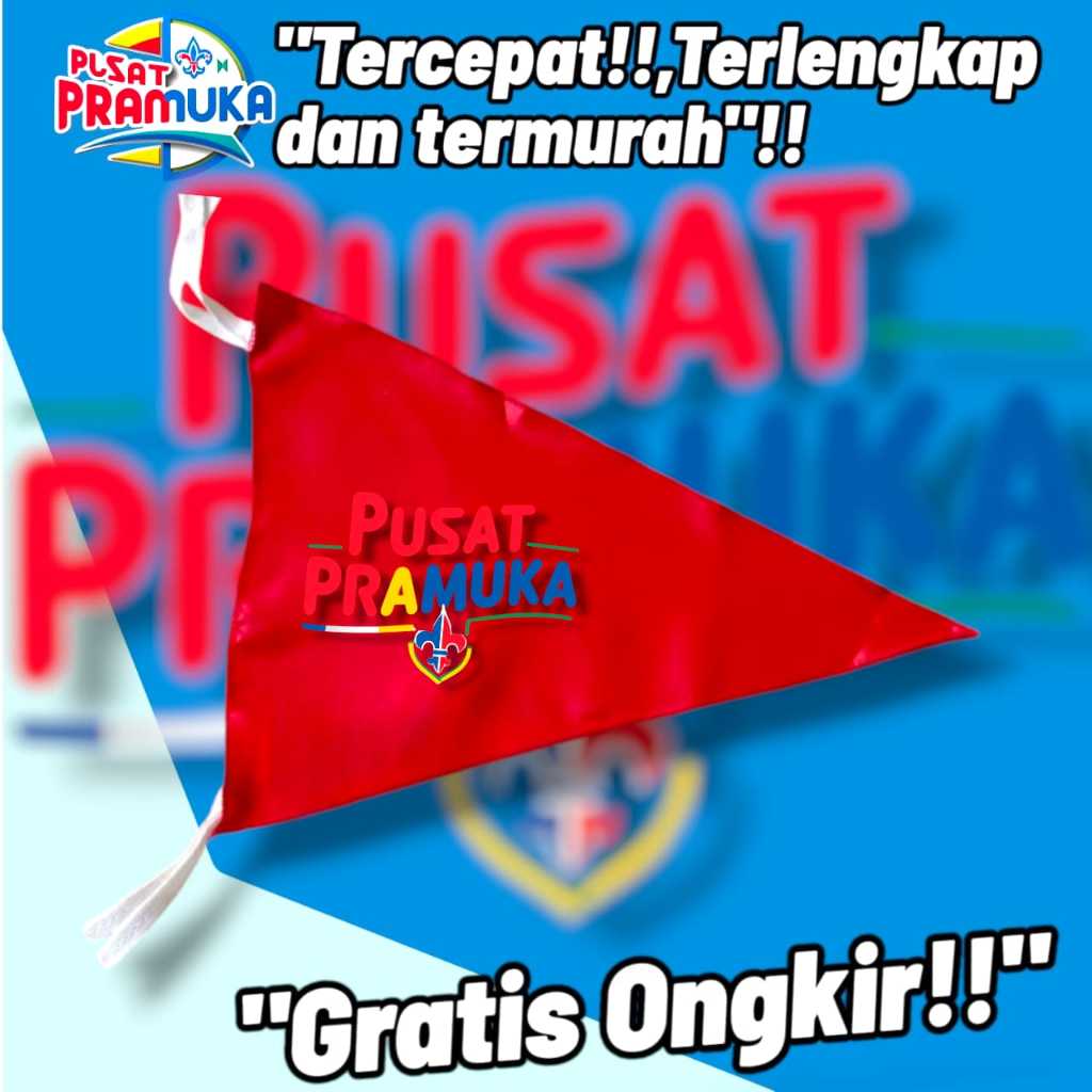 Jual Bendera barung siaga pramuka warna MERAH | Shopee Indonesia