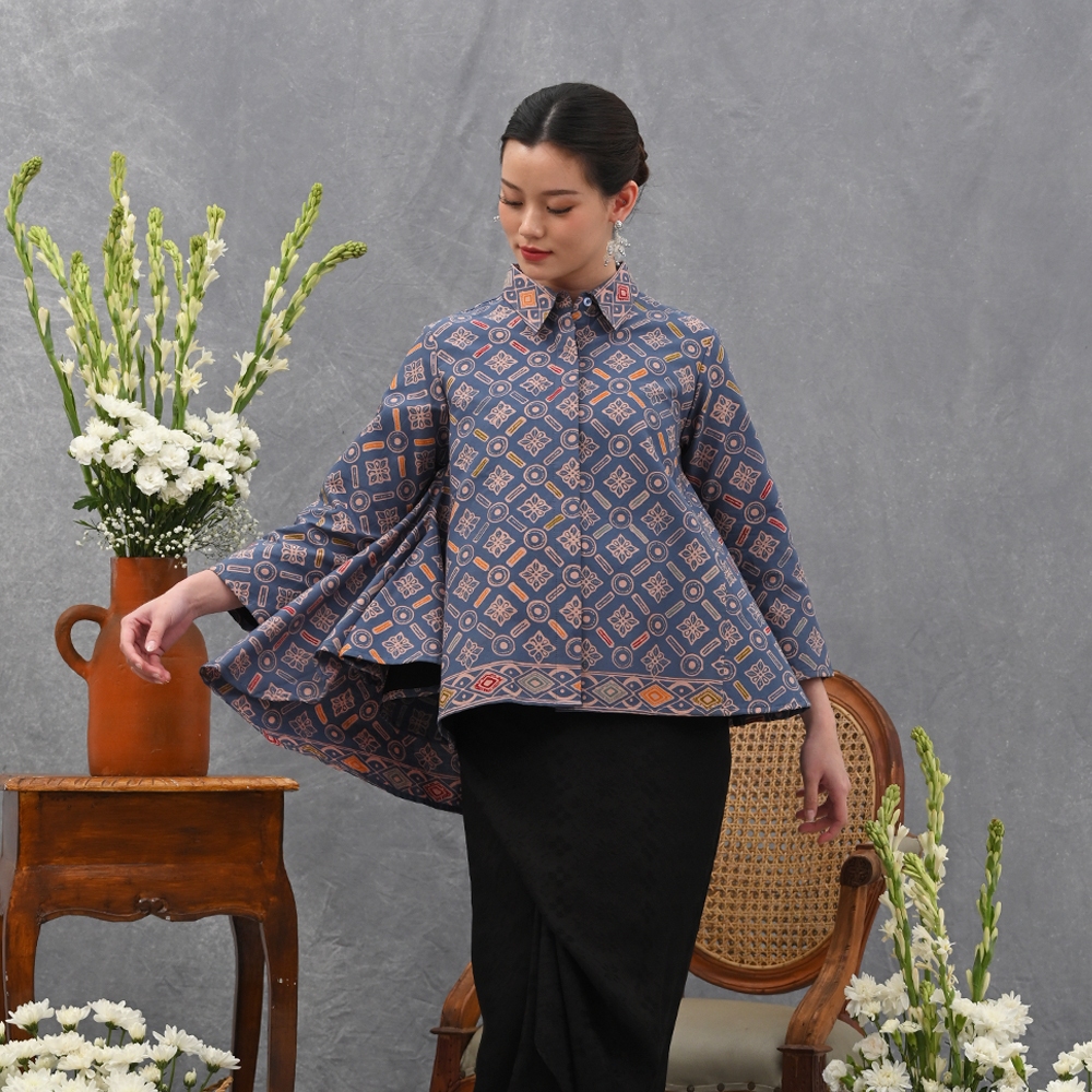 Jual NONA RARA - Orka Wonogiren T4034, Baju Kerja Blouse Batik Wanita ...