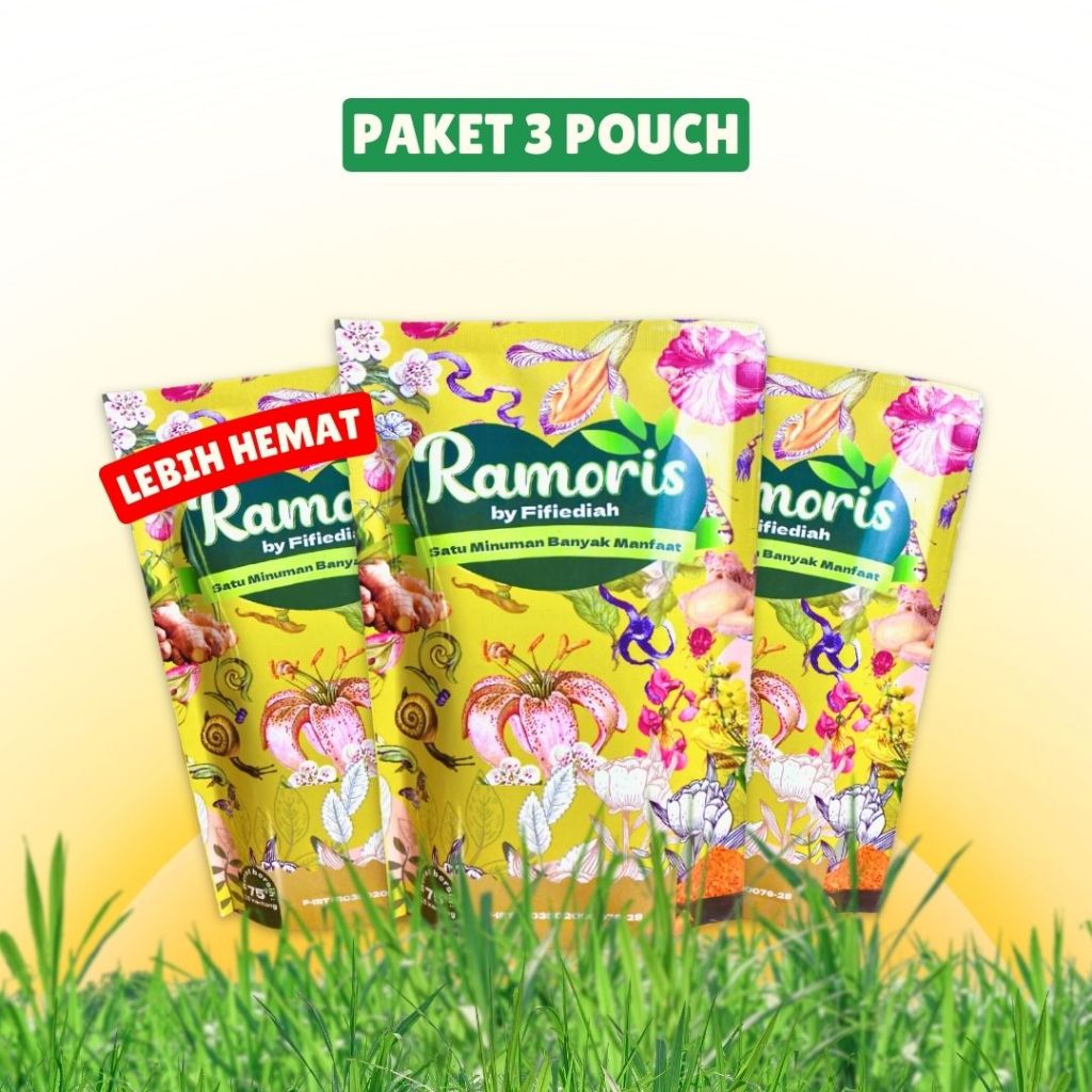 Jual (Paket 3 Pcs) RAMORIS Minuman Rempah | Teh Rimpang Herbal Jahe ...